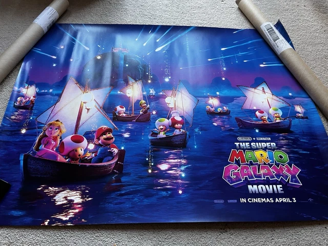 THE SUPER MARIO Galaxy Movie Original UK Cinema Quad Poster £47.50 ...