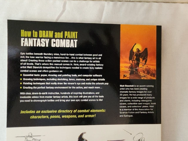 HOW TO DRAW Paint Fantasy Combat Step-By-Step Guide Book to Epic Combat ...