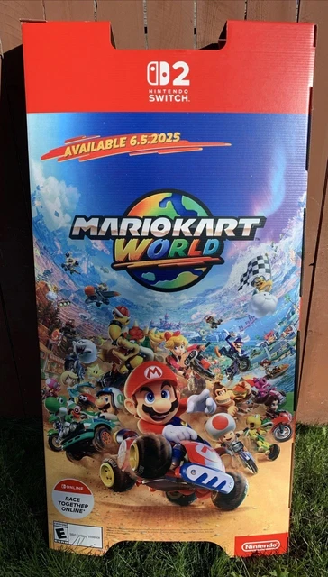 NINTENDO SWITCH 2 Mario Kart World Display Ad Promo £366.30 - PicClick UK