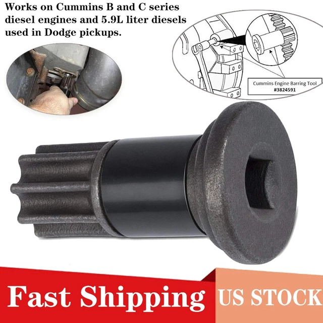 CUMMINS B/C ENGINE Barring/Rotating Turn Tool FIT Dodge Pickup 5.9L ...
