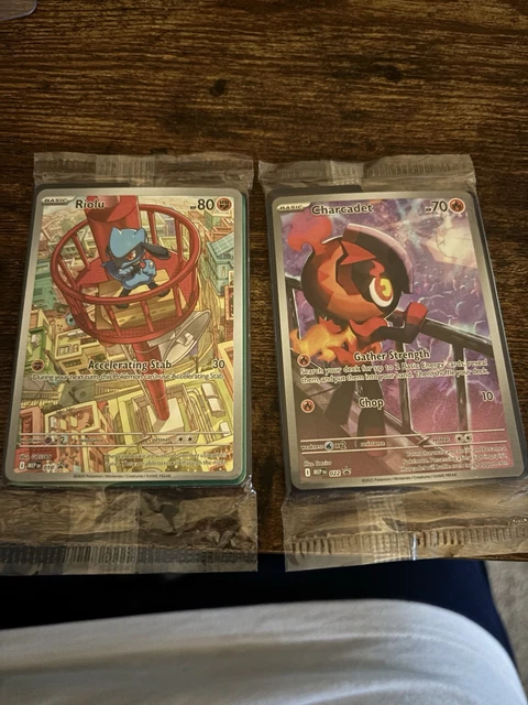 POKÉMON TCG MEGA Sealed Promos Riolu + Charcadet MEP Blackstar Promo £ ...