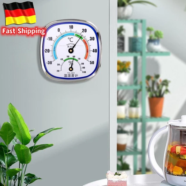 DIGITAL INDOOR OUTDOOR Wall Mounted Thermometer Hygrometer for Kitchen ...
