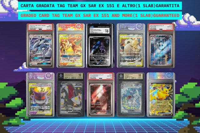 CARTA POKEMON GRADATA PSA, ARKEZON, BGS, CGC (1 Slab) Tag Team Gx Sar 151 e più EUR 0,99 ...