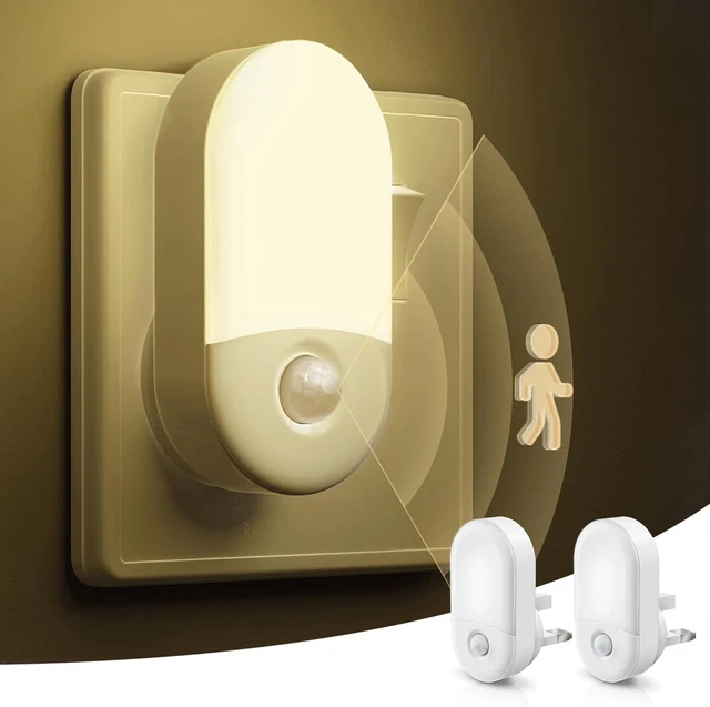 LOHAS-LED MOTION SENSOR Night Light Plug into Wall, 2 Pack, Motion ...