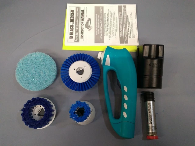 BLACK & DECKER ScumBuster Kit Cordless Tub & Tile Scrubber S400 EUR 44 ...