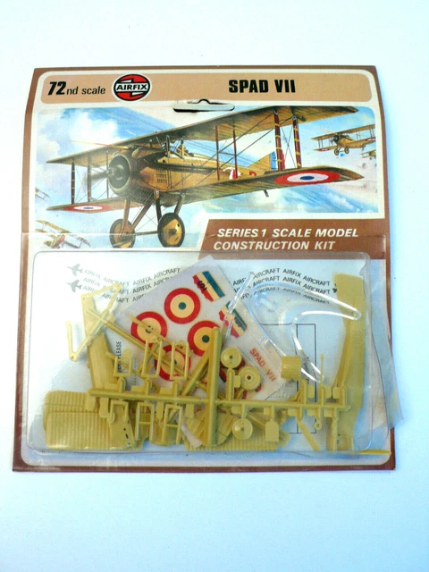 KIT AIRFIX ANCIEN SPAD VII 1/72 ème SÉRIE 1 COMPLÈTE ANNÉES 70/80 EUR ...