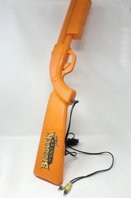 BIG BUCK HUNTER Pro Plug & Play TV Video Game Gun Controller Orange Gun ...