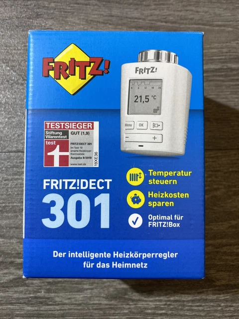 AVM FRITZ! DECT 301 Wireless Radiator Thermostat - White (20002822) £66 ...