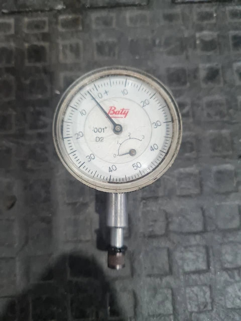 VINTAGE BATY PLUNGER Type DTI Dial test indicator Gauge Baty Engineer ...
