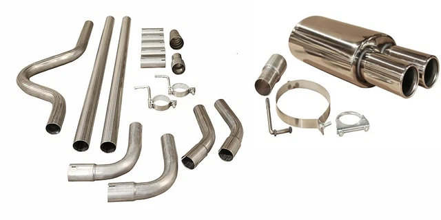 CAT BACK EXHAUST System Exhaust Back Box With Pipe Work Fits Bmw E90 ...