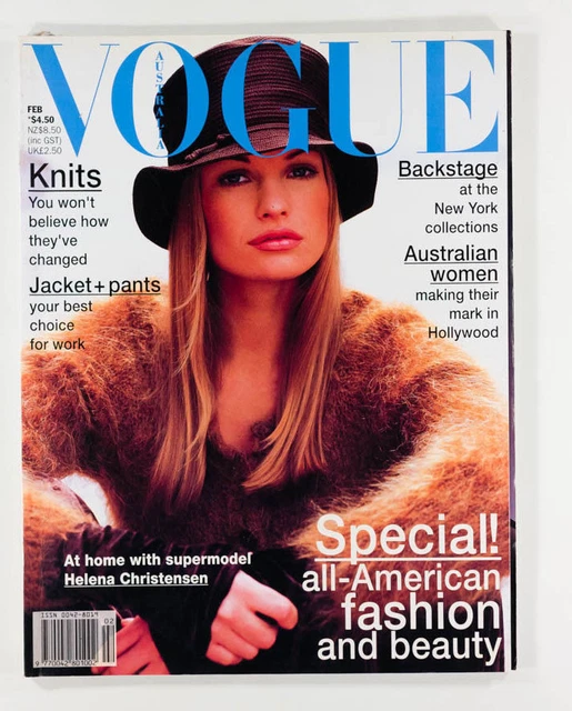 HELENA CHRISTENSEN LYNN SUTHERLAND CLAUDIA CASTLE Australian Vogue ...