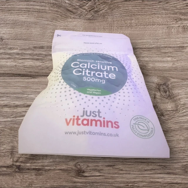 HIGH STRENGTH CALCIUM Citrate Capsules - 500mg Stomach Sensitive ...