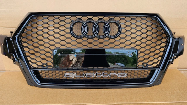 RSQ7 GRILL FOR Audi Q7 SQ7 4M 2016 - 2019 Front Bumper Grille Honeycomb ...