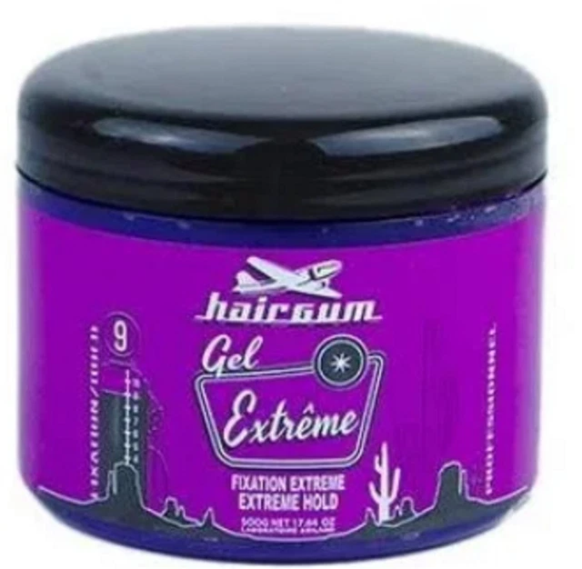 GEL COIFFANT CHEVEUX Hairgum extrême 500 g - fixation extra forte ...