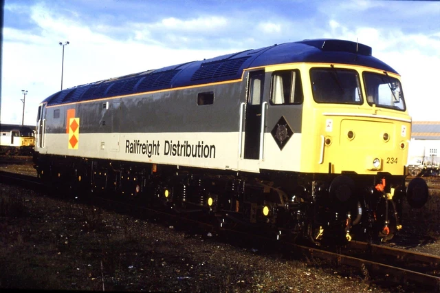35MM ORIGINAL COLOUR Rail Slide BR Class 47 47234 at Eastleigh 10.93 £2 ...
