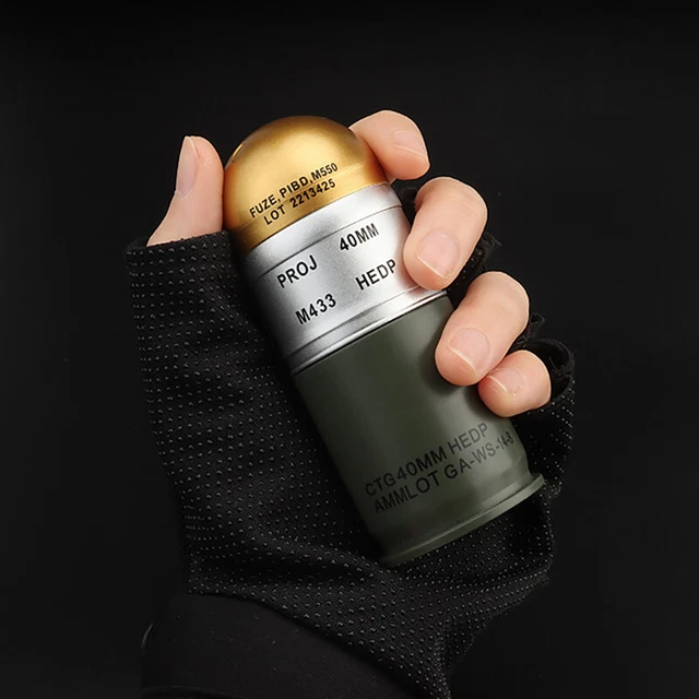 M433 HEDP 40MM Cartridge Dummy Grenade Model Collection Toy Mini ...