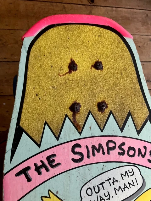 SIMPSONS SKATE-O-RAMA 20TH Century Fox 1990s Vintage Skateboard retro ...