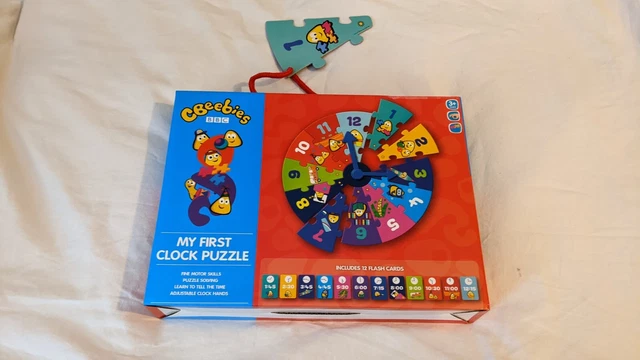 CBEEBIES MY FIRST Clock Puzzle 12 Pieces With Flashcards £4.99 ...