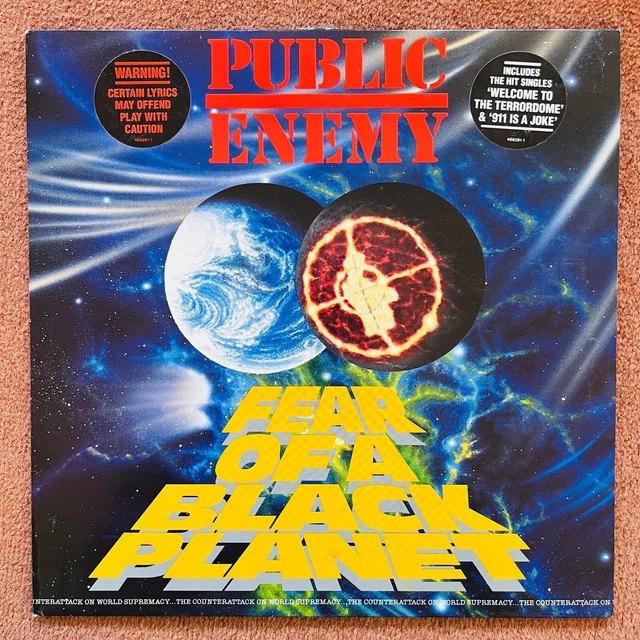 PUBLIC ENEMY FEAR Of A Black Planet 12" Vinyl LP 1990 Def Jam Recordings £31.91 - PicClick UK