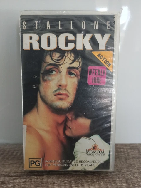 ROCKY VHS VIDEO Tape 1976 Sylvester Stallone Talia Shire Burt Young ...