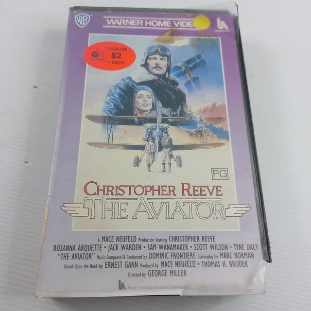 THE AVIATOR - vhs- Christopher Reeve- Ex rental $12.80 - PicClick AU