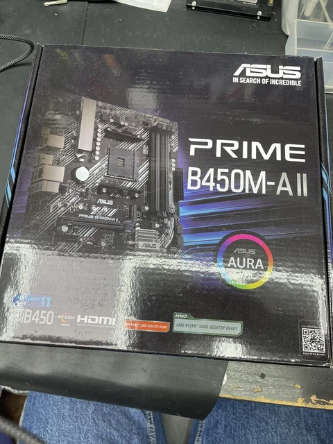 ASUS PRIME B450M-A AM4 Socket Micro ATX Motherboard without backplate £ ...