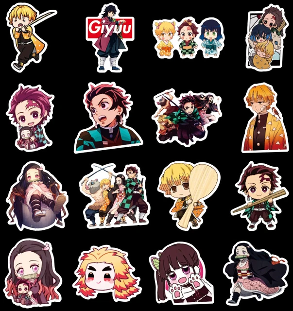 50PCS DEMON SLAYER Stickers Pack Kimetsu no Yaiba Vinyl Manga Anime ...
