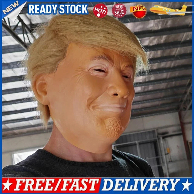 TRUMP LATEX MASK Donald Trump Realistic Celebrity Mask American ...