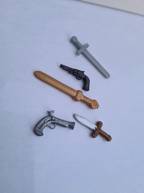 PLAYMOBIL PIRATE DAGGER Gun, Sword History Weapons assorted x 5 £5.92 ...