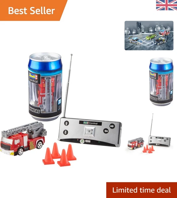 23558 MINI REMOTE Control Car Fire Truck, With 40 MHz Control, In a Can ...