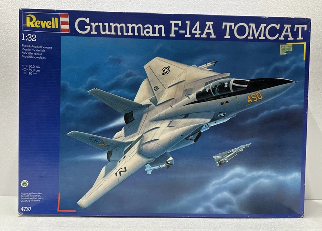 REVELL GRUMMAN F-14A Tomcat Model Fighter Jet #4770 1:32 Open Box ...