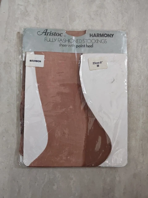 VINTAGE ARISTOC HARMONY Point Fully Fashioned Seamed Stockings Size 9 ...