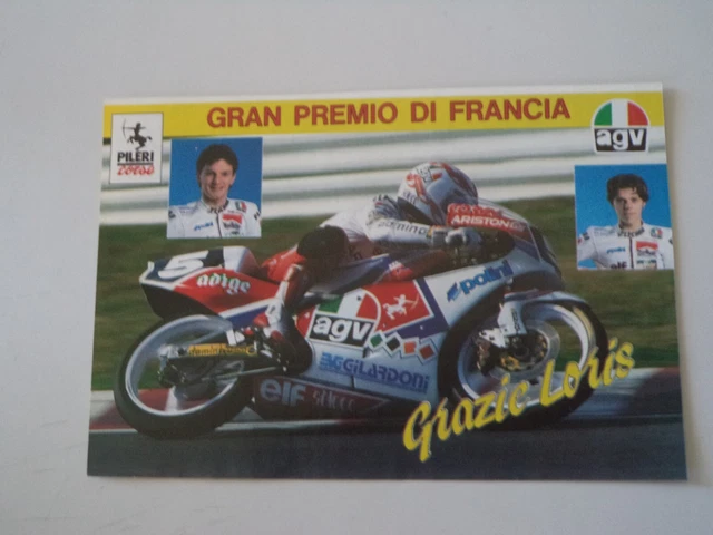 ADVERTISING PUBBLICITÀ 1990 CASCO AGV e LORIS CAPIROSSI EUR 4,00 ...