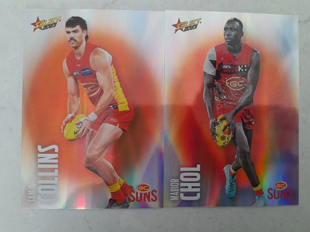 2023 AFL SELECT parrarell cards gold coast suns $1.50 - PicClick AU