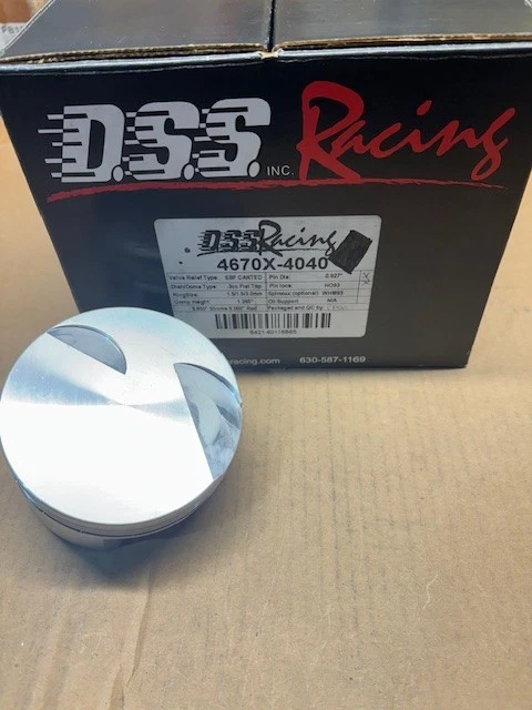 393 SBF CLEVELAND/BOSS Forged -3cc Flat Top DSS Racing GSX pistons. 4. ...