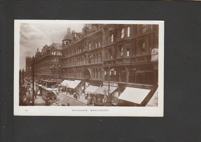 MANCHESTER. DEANSGATE. TRAMS And Shops. Old Real Photo Postcard. £0.95 ...
