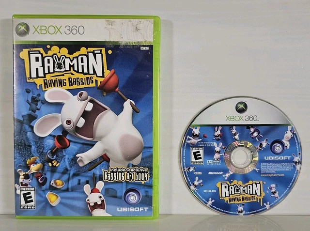 RAYMAN RAVING RABBIDS (Microsoft Xbox 360, 2007) NO MANUAL £8.87 ...