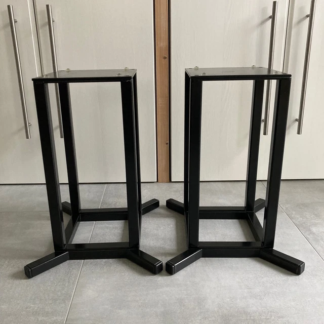 HEYBROOK HS1 / HB1 Loudspeaker Stands - Metal Black 45cm x 32cm x 37cm ...