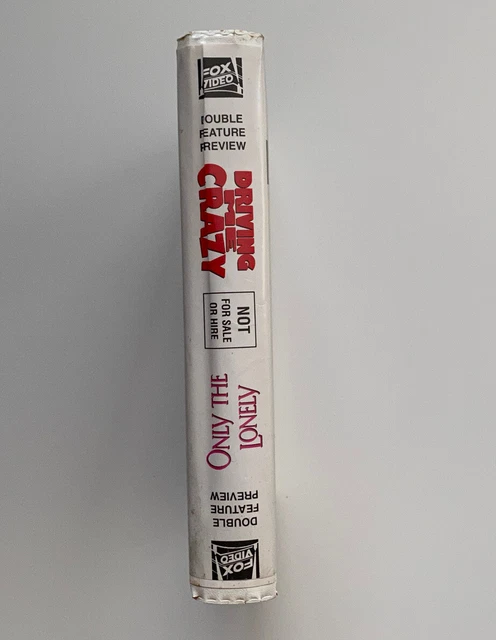 DRIVING ME CRAZY + Only The Lonely [VHS] CBS Fox Video Dealer Preview ...