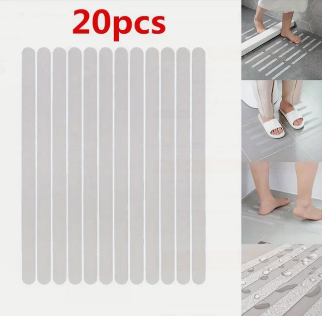 20PCS ANTI SLIP Stickers Bath Tub Shower Grip Strips Non-Slip Safety ...