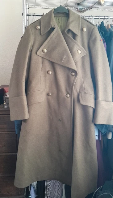 WWII ROYAL ENGINEER Officers private purchase overcoat £70.00 - PicClick UK