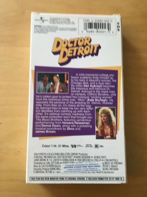 DOCTOR DETROIT VHS, 1998, Used, Dan Aykroyd, Universal £8.90 - PicClick UK