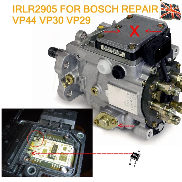 BOSCH VP44 VP30 VP29 Injection pump repair Transistor IRLR2905 for Audi ...