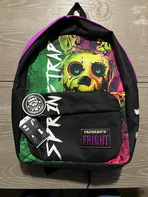 FIVE NIGHTS AT Freddy’s Springtrap FAZBEAR FRIGHT Backpack -NEW- FREE ...