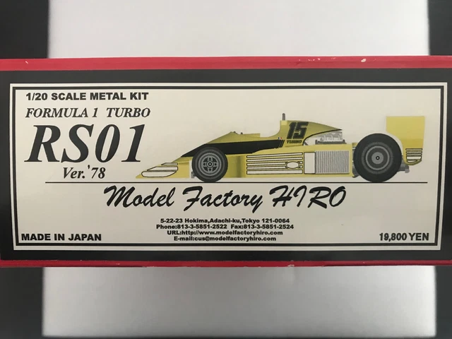 KIT MODEL FACTORY HIRO Renault RS01 1978 JP.Jabouille HIRO 1/20 EUR 400 ...