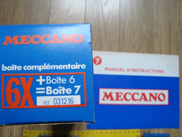 MECCANO - BOITE bleue complémentaire 6X, réf 031216, complete. EUR 69,00 - PicClick FR