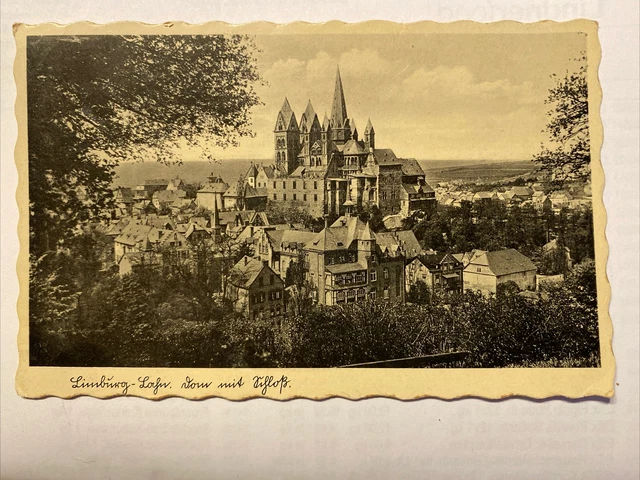 LIMBURG LAHN MIT Schloß Schwarz-Weiß 40-er jahre Postkarte EUR 3,30 - PicClick DE
