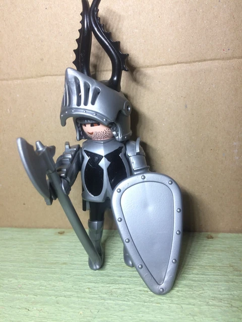 PLAYMOBIL CHEVALIER NOIR Custom Plastron Peint EUR 7,00 - PicClick FR