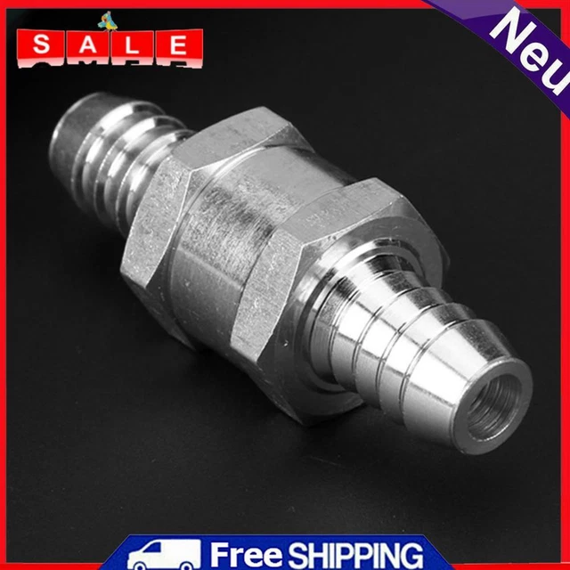 ALUMINUM ALLOY FUEL Non Return Car Check Valve One Way Petrol Diesel ...