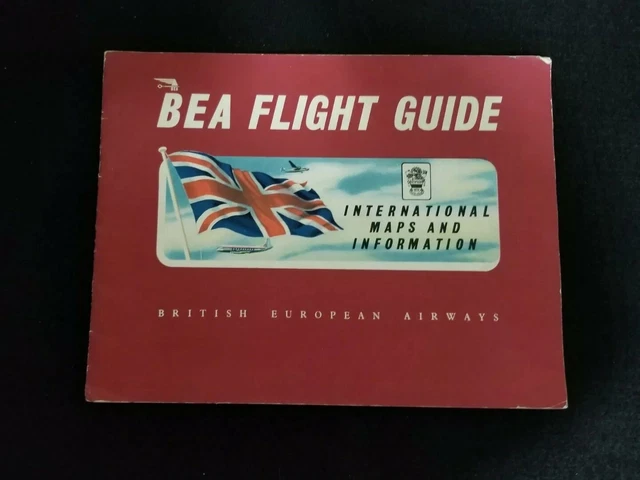 VINTAGE BEA FLIGHT Guide International Maps Information British ...